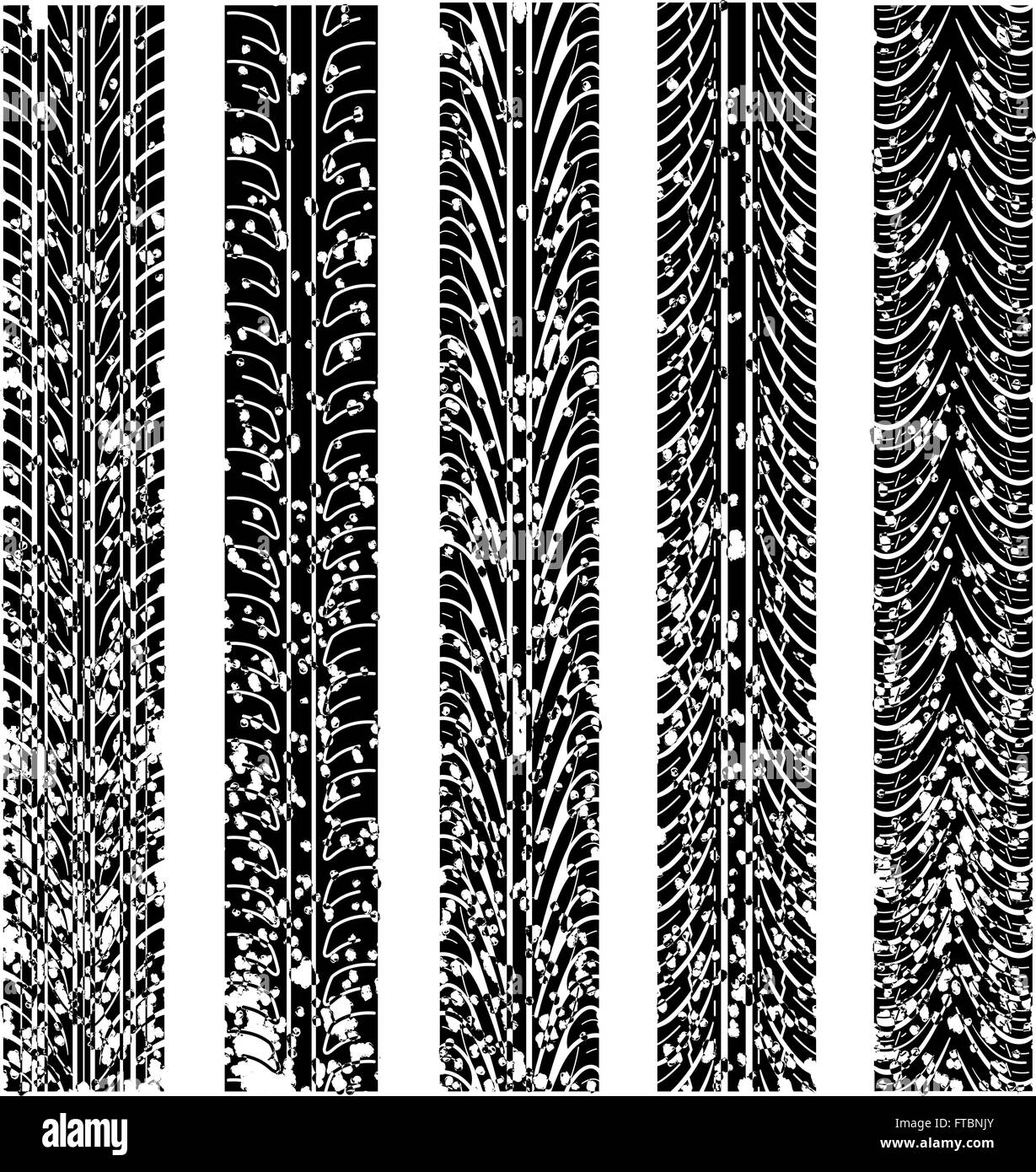 Set of detailed tire prints, vector illustration Stock Vector Image ...