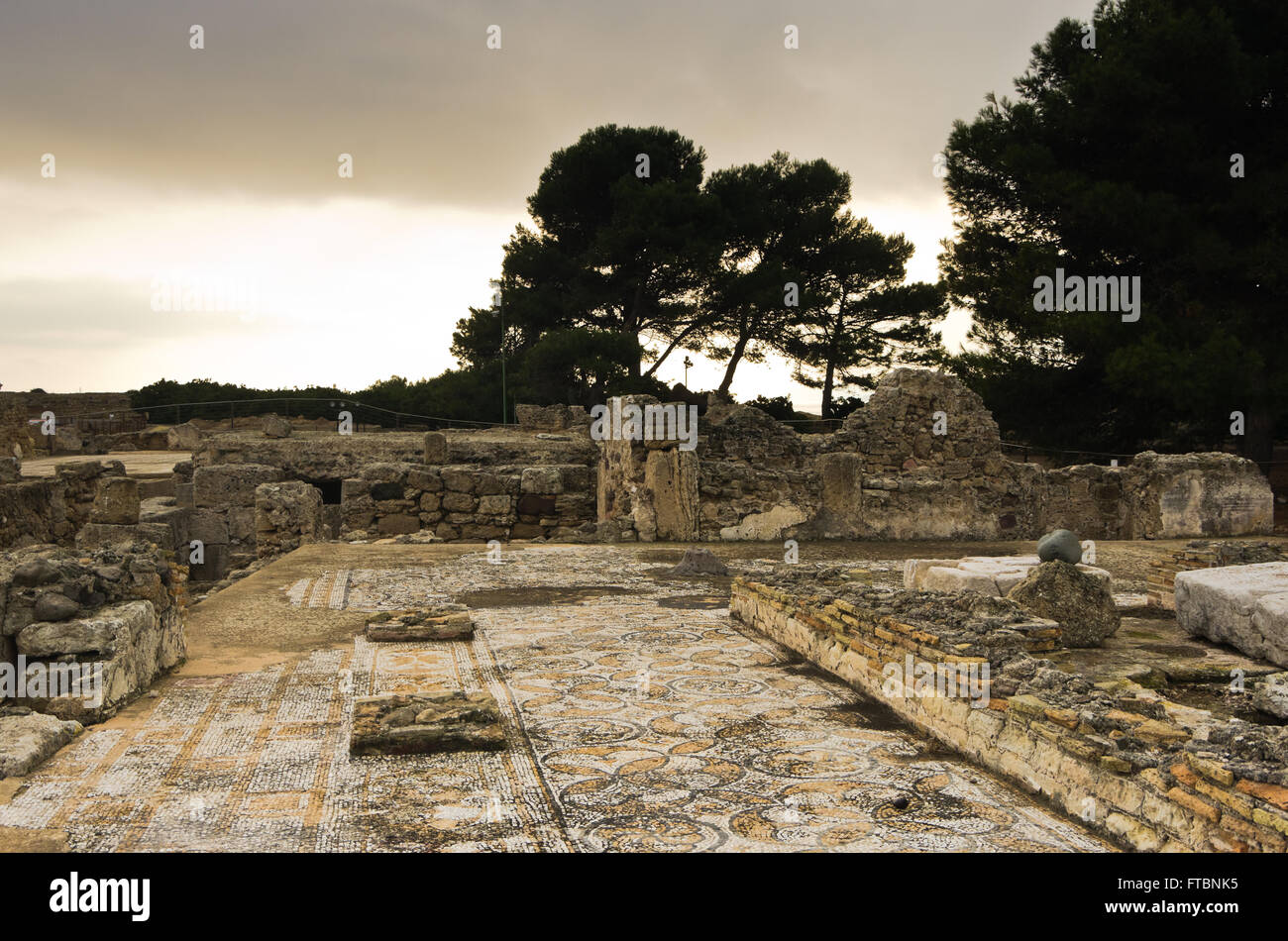 Ruins of old roman city of Nora, island of Sardinia Stock Photo - Alamy