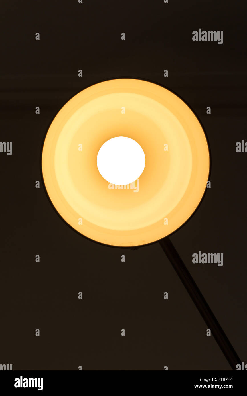 Yellow light lamp turned on Stock Photo - Alamy