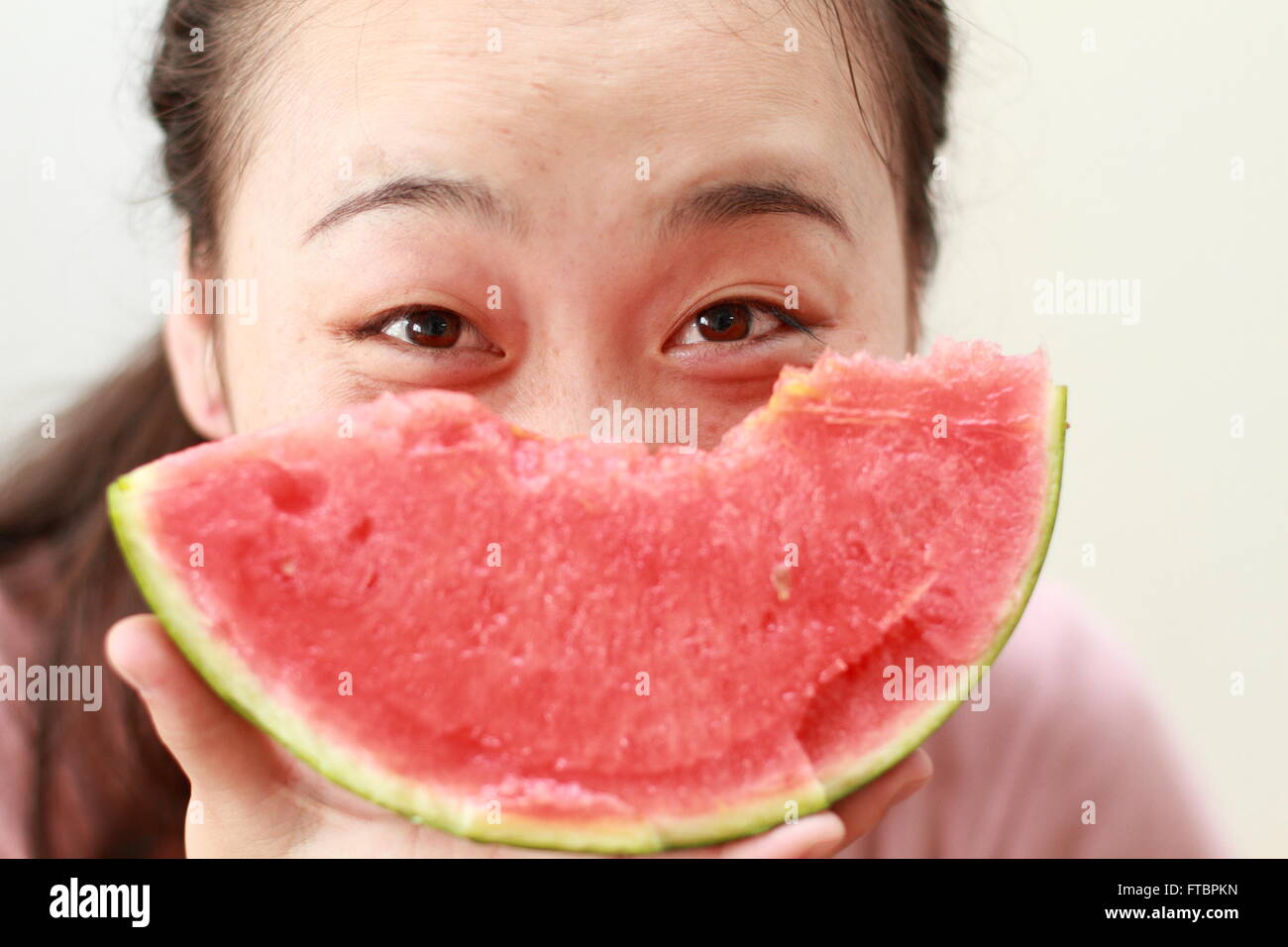 Watermelon smile hi-res stock photography and images - Alamy