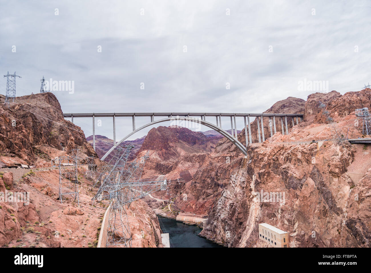 Hoover dam bridge hi-res stock photography and images - Alamy