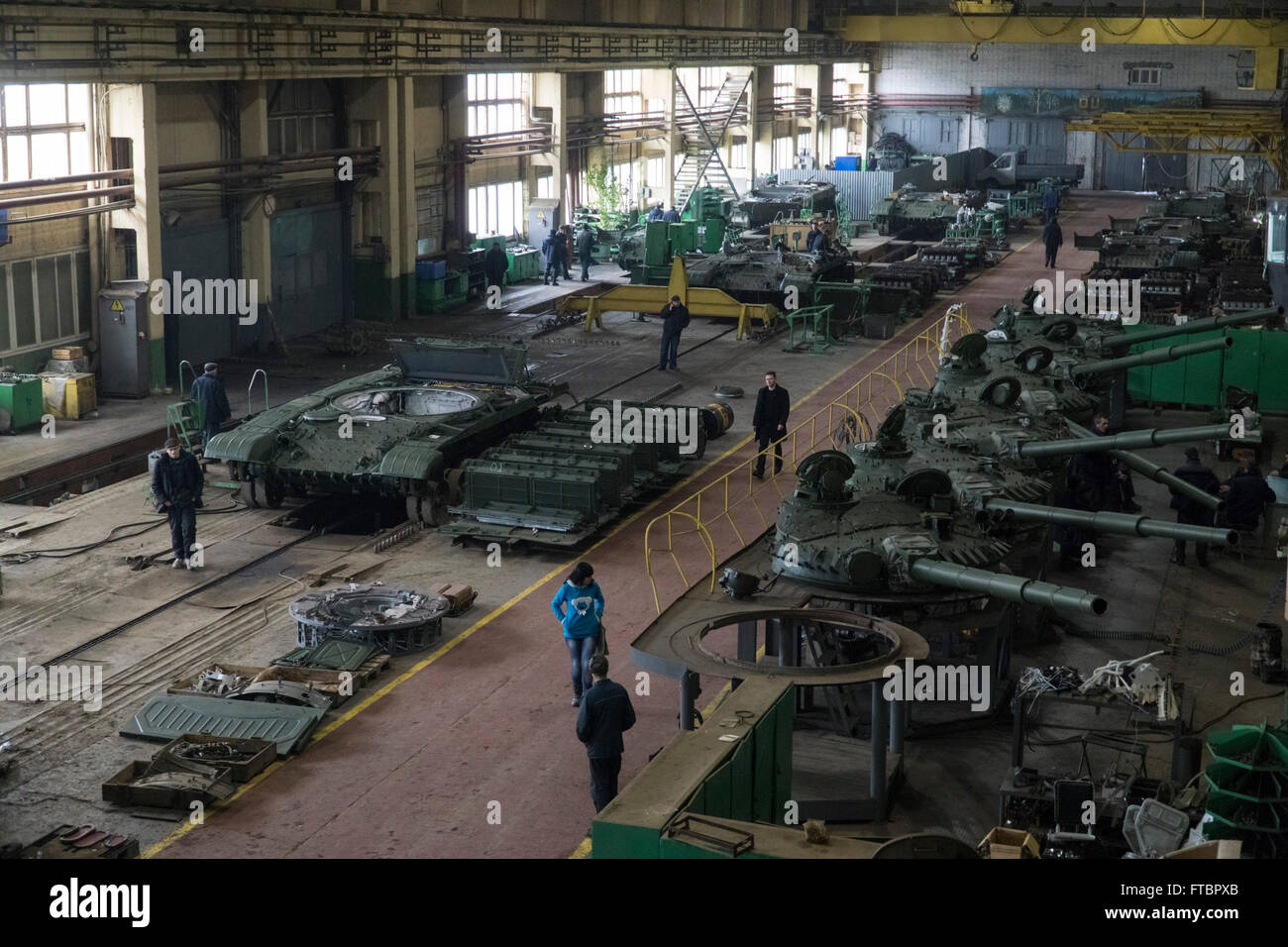 The tank repair workshop at the Lviv Armour Plant Stock Photo - Alamy