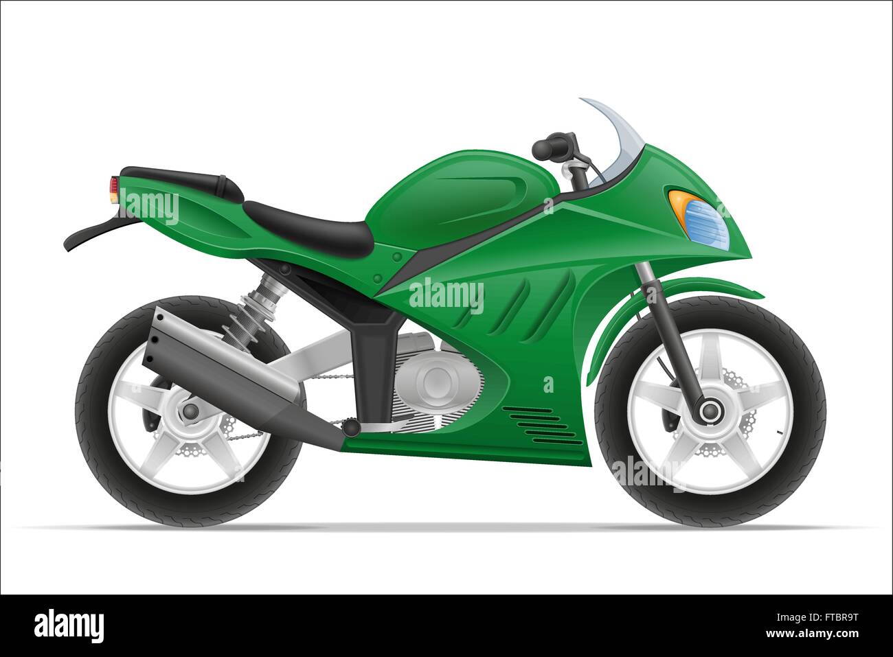 motorcycle vector illustration isolated on white background Stock ...