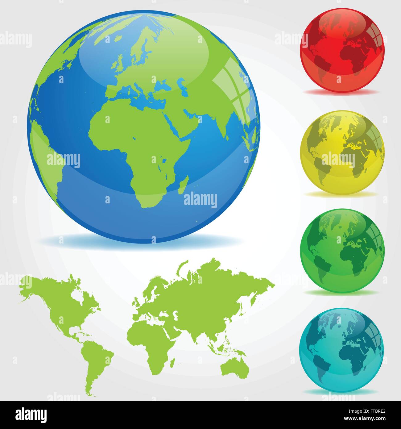 World illustration globe hi-res stock photography and images - Alamy