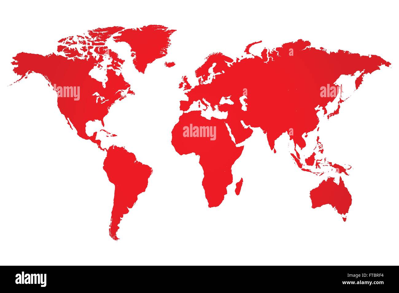 Red world map hi-res stock photography and images - Alamy