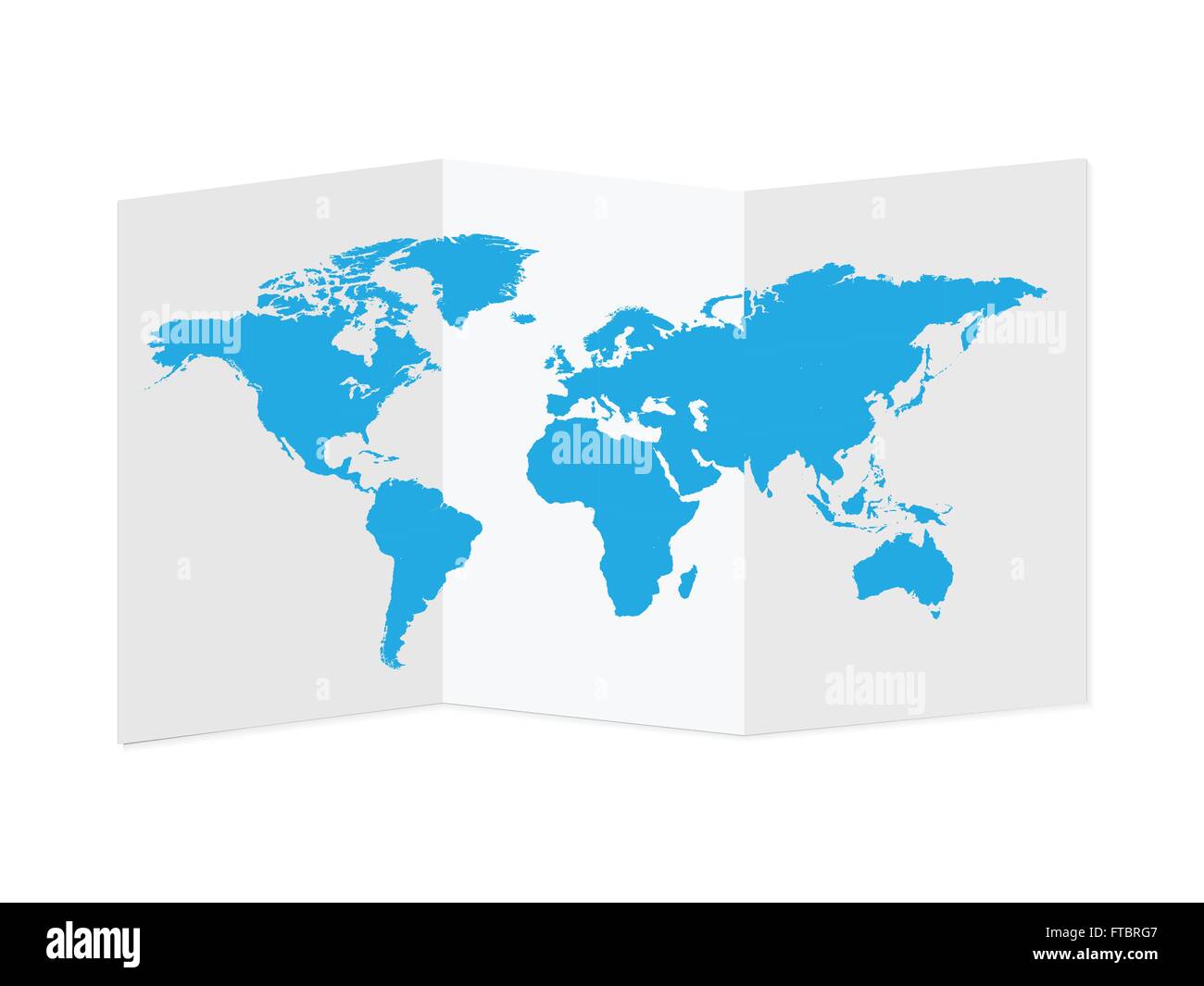 World Map Paper Illustration Stock Vector Image & Art - Alamy