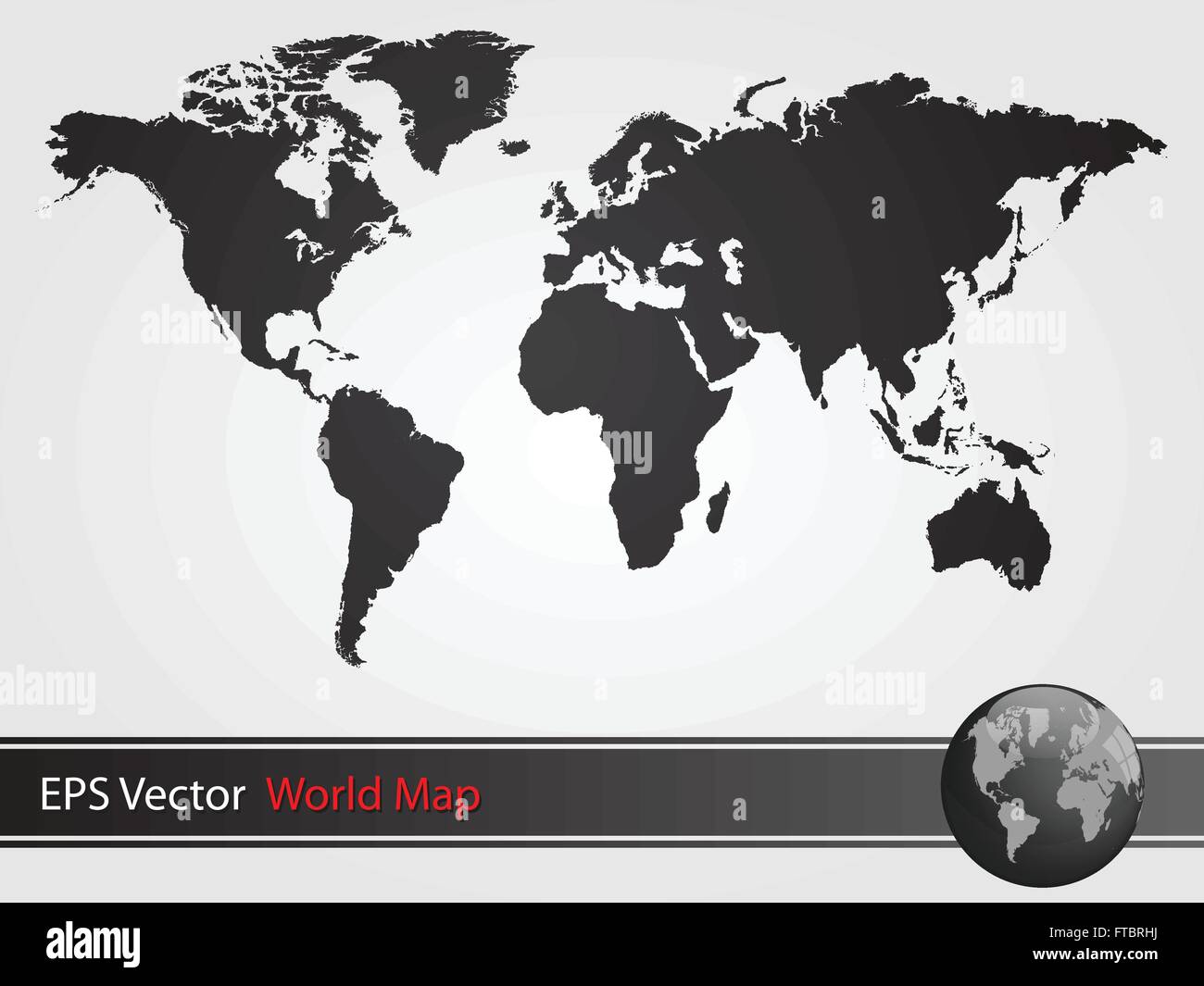 Black World Map Illustration Stock Vector Image & Art - Alamy