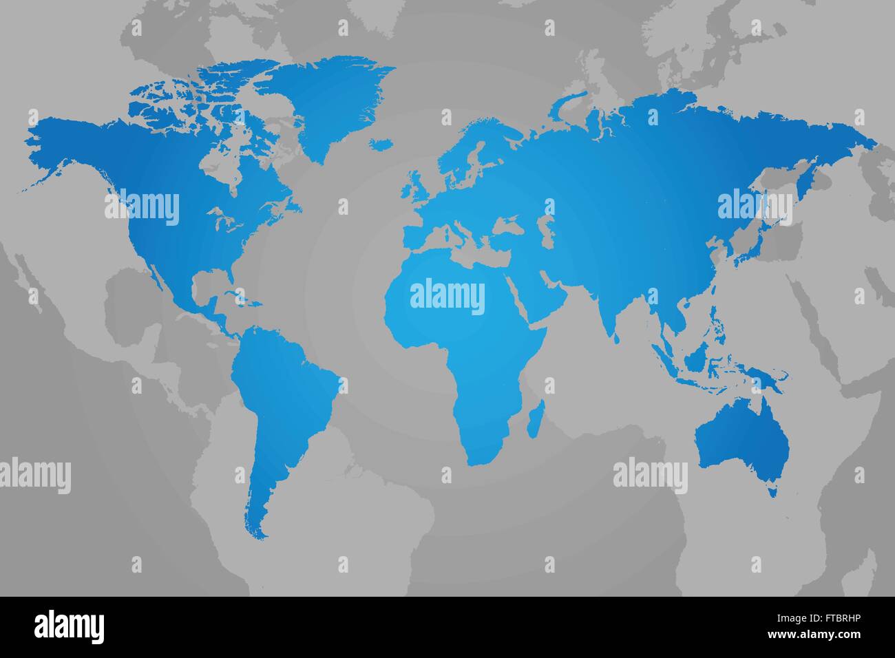 Blue World Map Vector Illustration Stock Vector Image & Art - Alamy