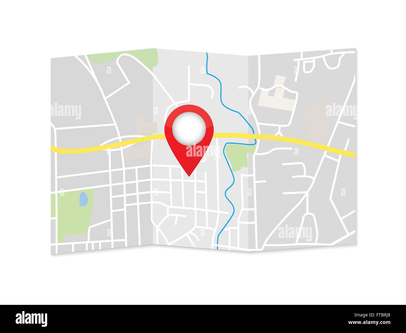 City Map Pointer Illustration Stock Vector Image & Art - Alamy