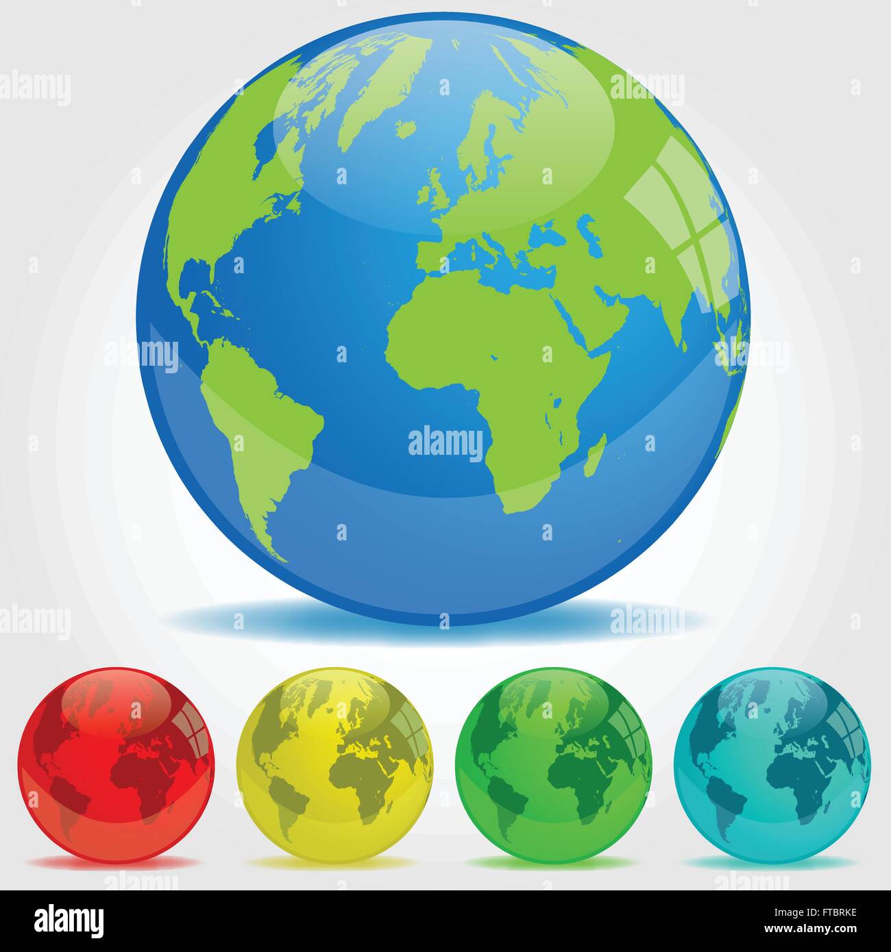 Earth Orbs Illustration Stock Vector Image & Art - Alamy