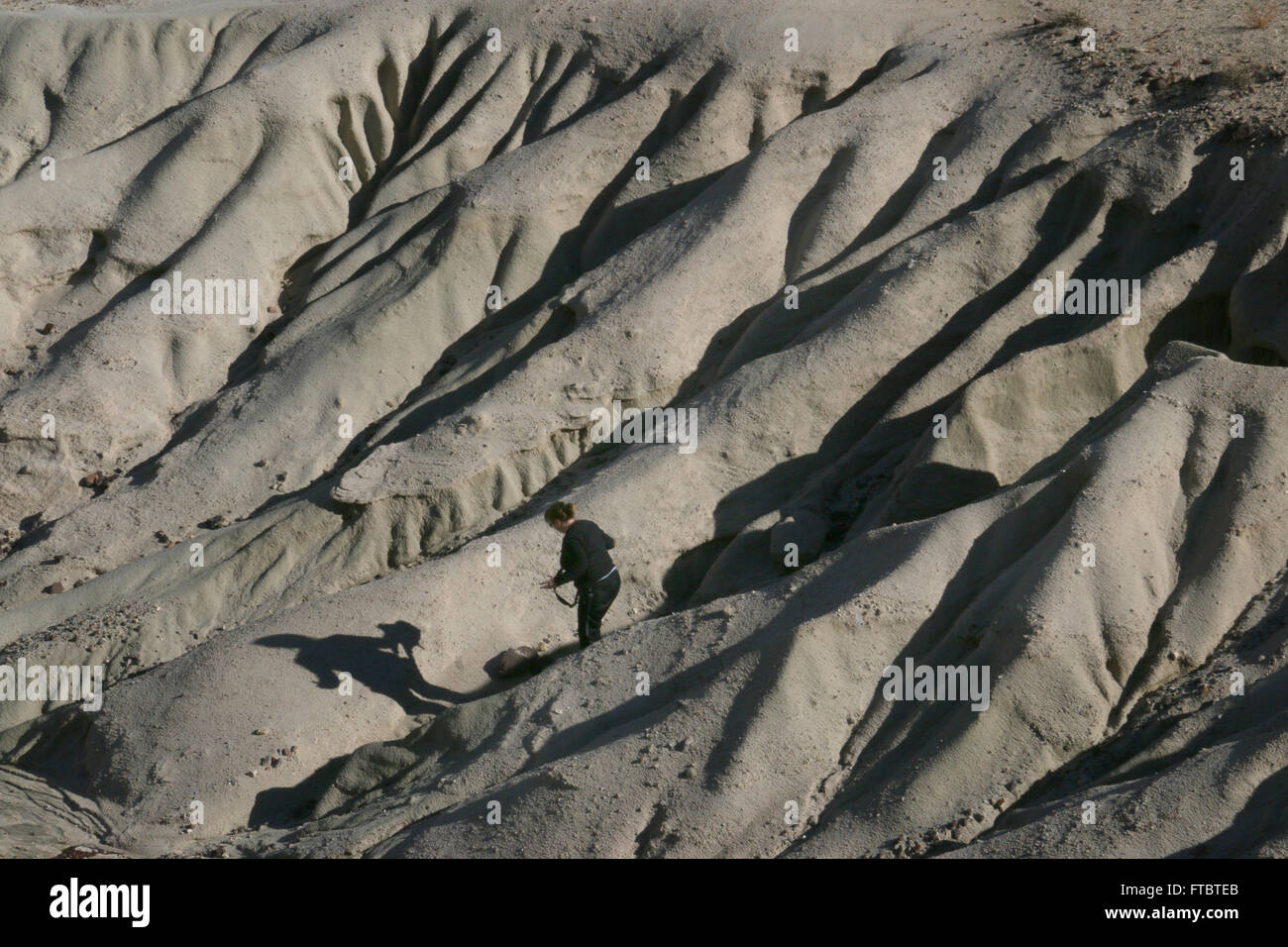 Cliffs and sandstone, tilted rock layers Red Rock Canyon State Park ...