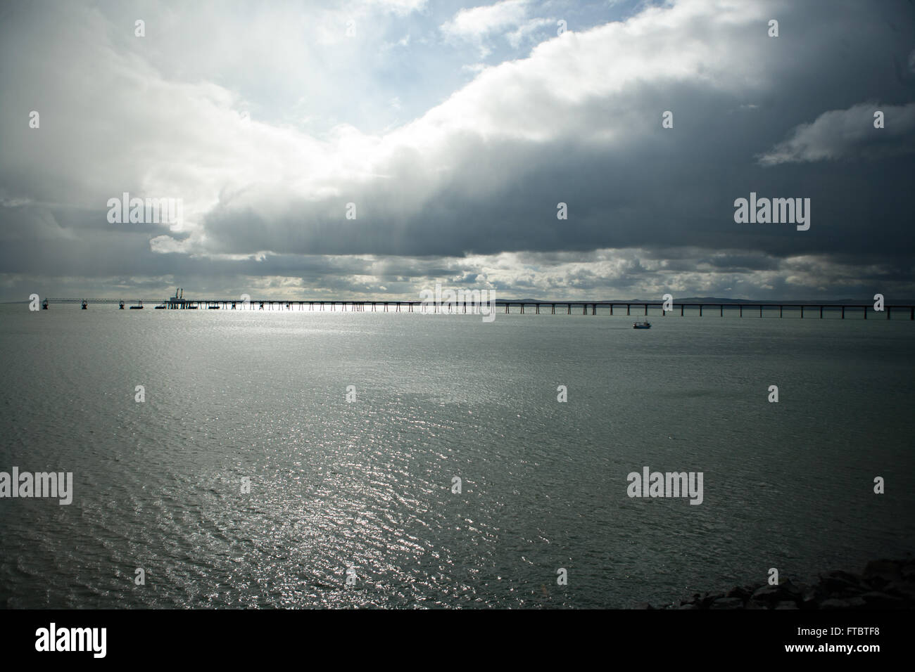 Cloghan Point, Co Antrim,UK 28th March 2016 Cloghan Point Oil Terminal ...