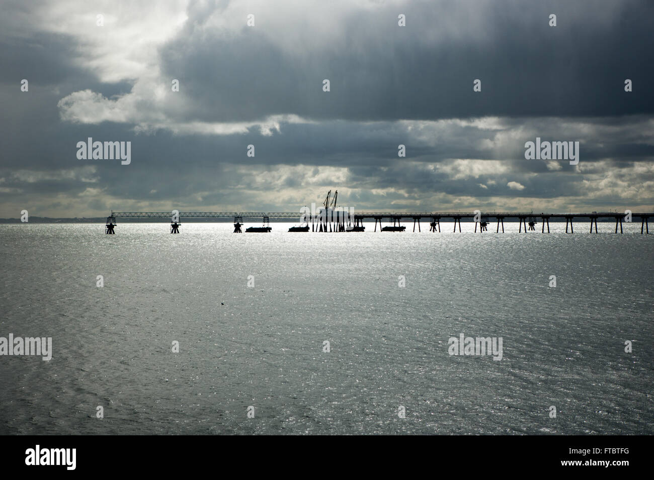 Cloghan Point, Co Antrim,UK 28th March 2016. Cloghan Point Oil Terminal ...