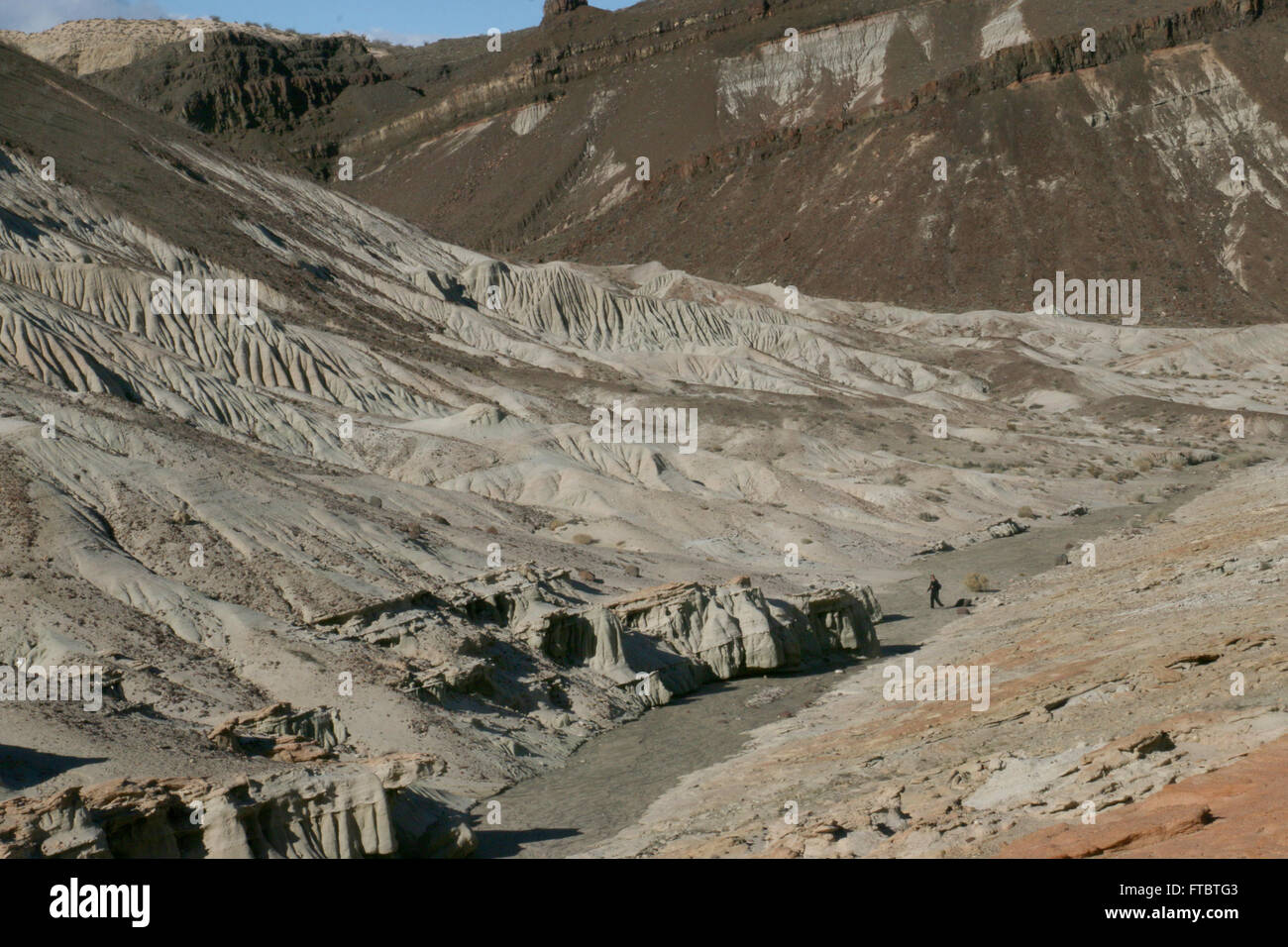Cliffs and sandstone, tilted rock layers Red Rock Canyon State Park ...