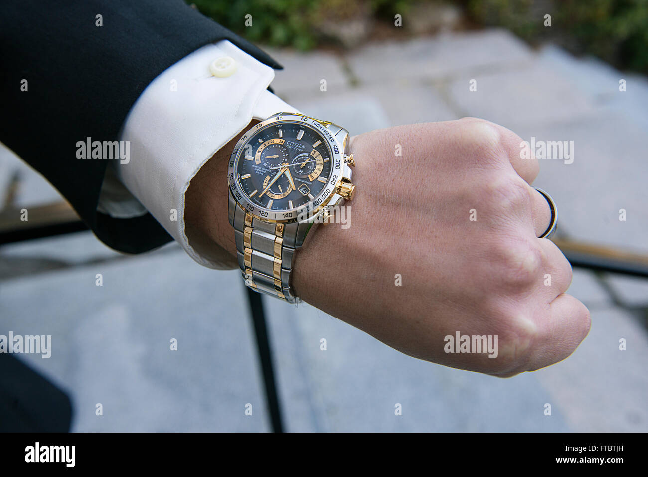 A close up of a man's watch Stock Photo - Alamy