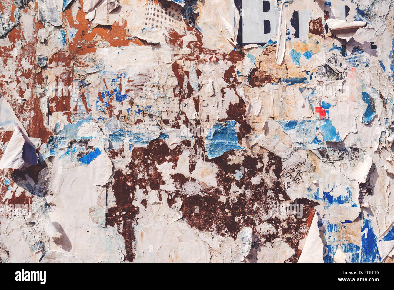 Poster texture hi-res stock photography and images - Alamy