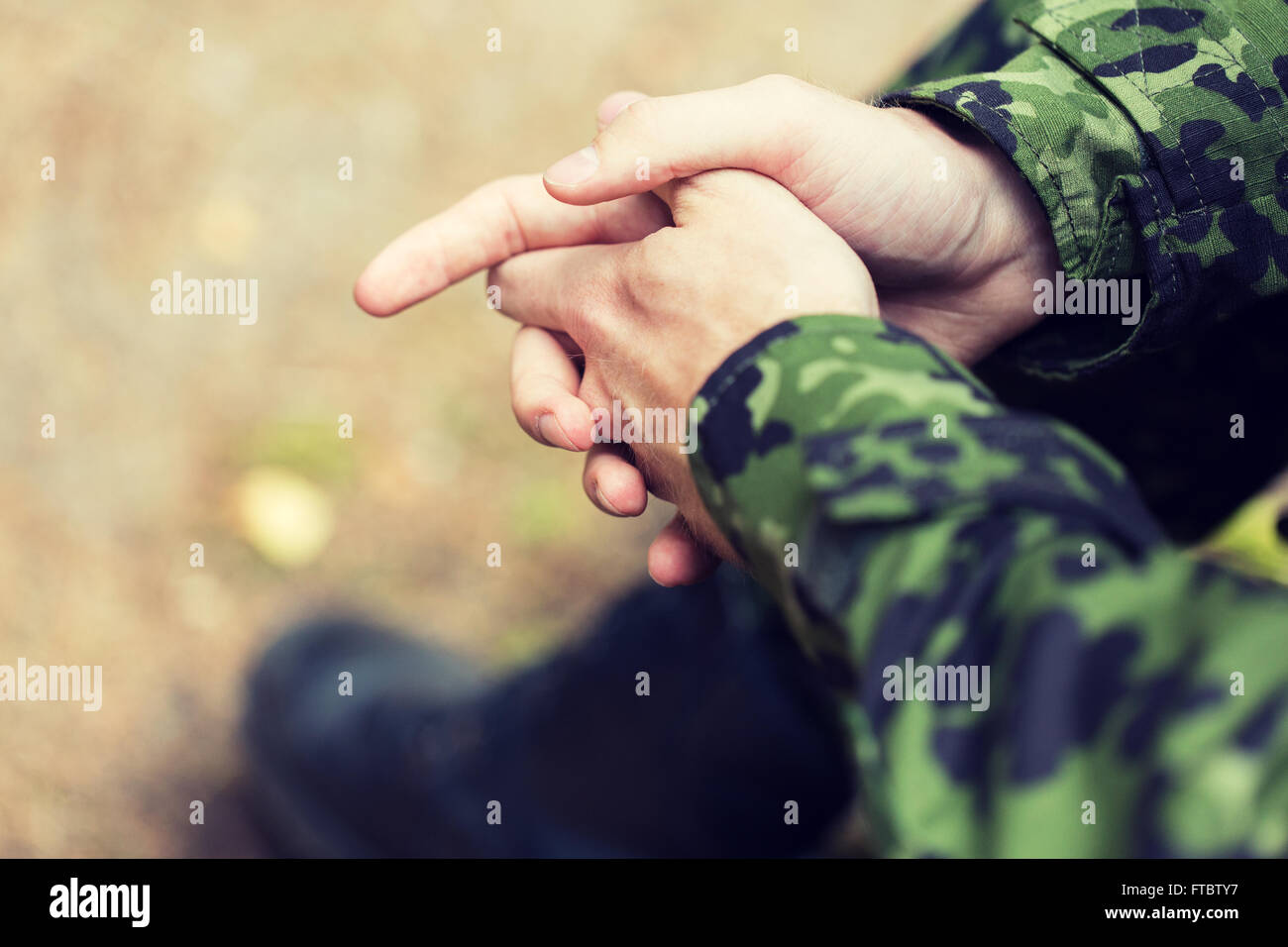 close up of young soldier in military uniform Stock Photo - Alamy