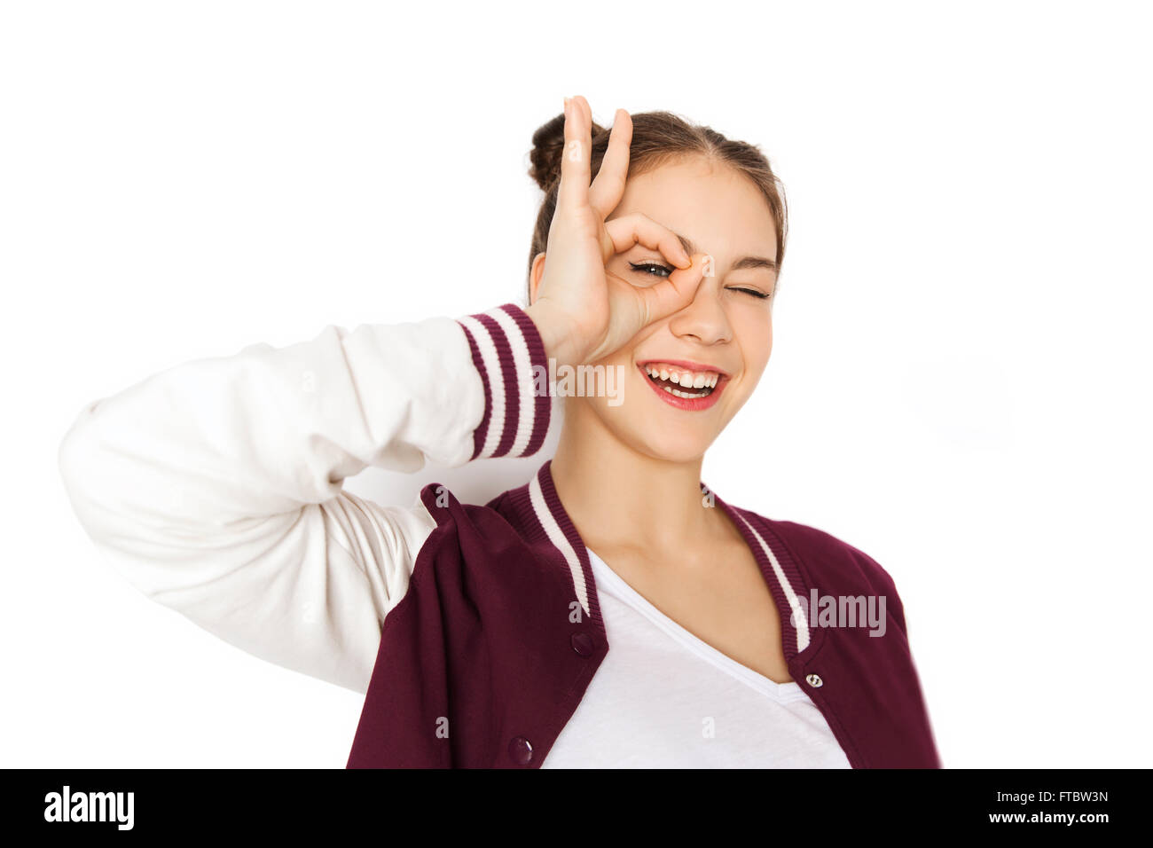 Teen making fun of hi-res stock photography and images - Alamy
