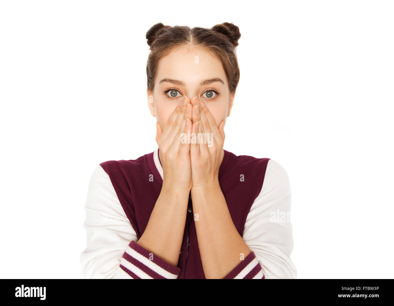 scared teenage girl Stock Photo - Alamy