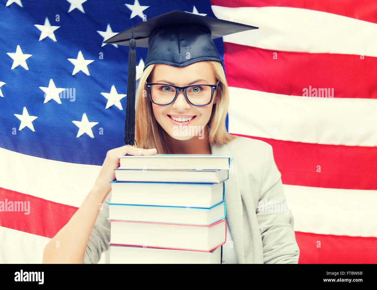student in graduation cap Stock Photo - Alamy