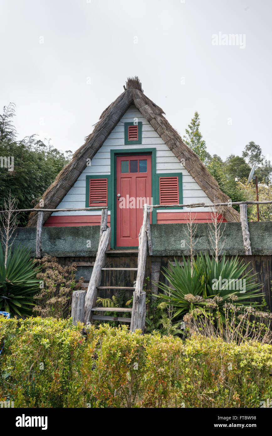 Traditional rural house in Santana Madeira, Portugal Stock Photo - Alamy