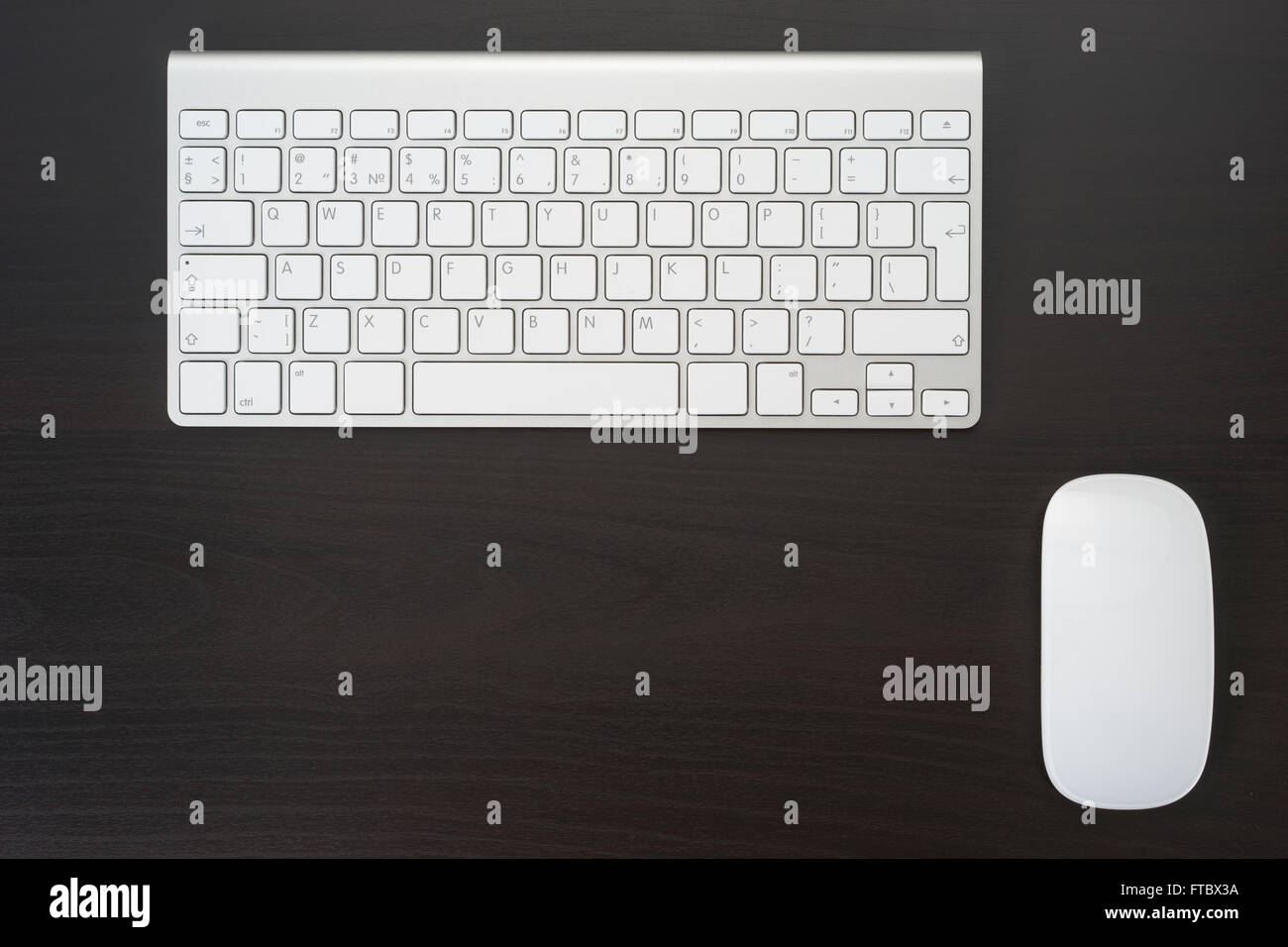 White computer keyboard in office hi-res stock photography and images ...