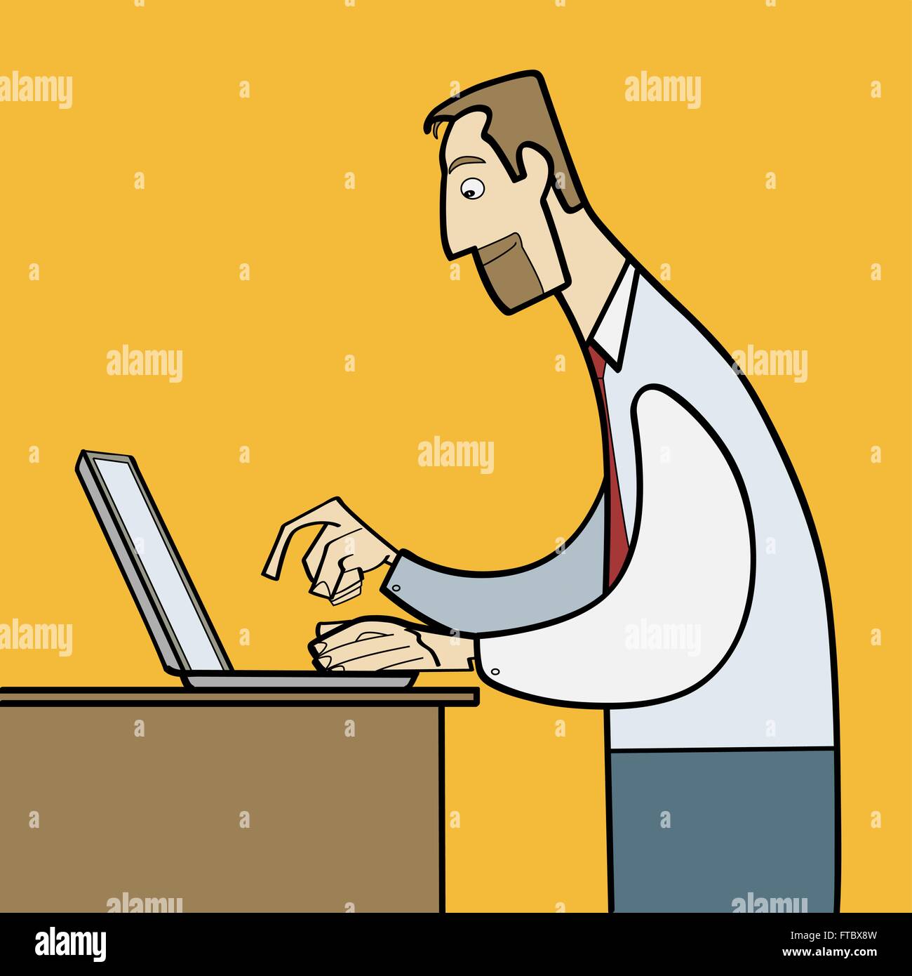 Programmer working laptop Stock Vector Images - Alamy