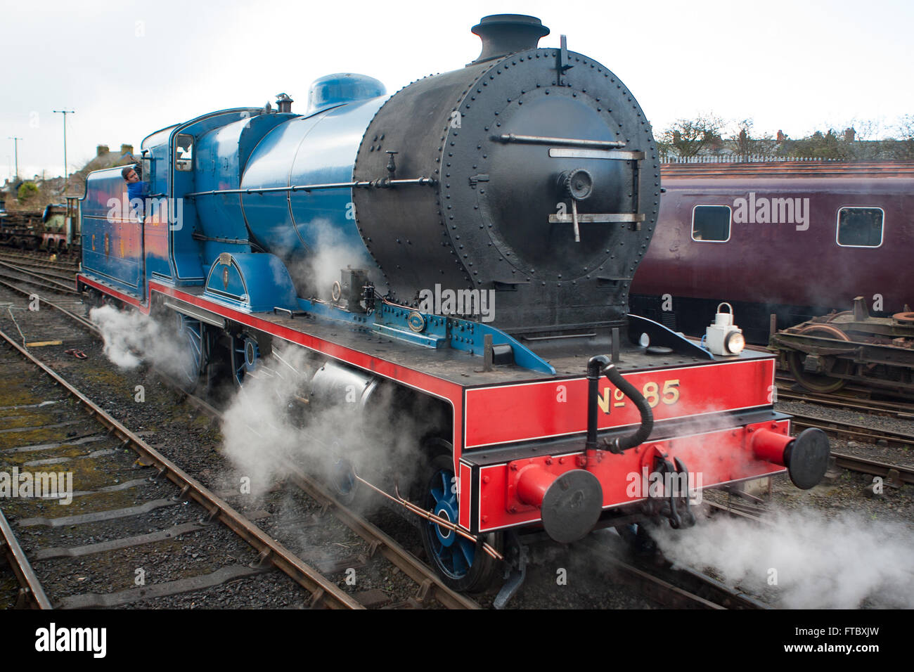 Inside footplate steam locomotive hi-res stock photography and images ...