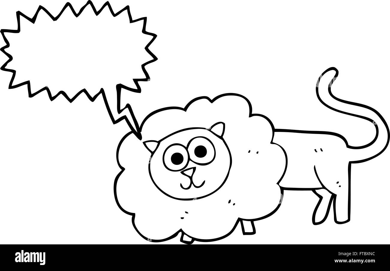 freehand drawn speech bubble cartoon animals Stock Vector Image & Art ...