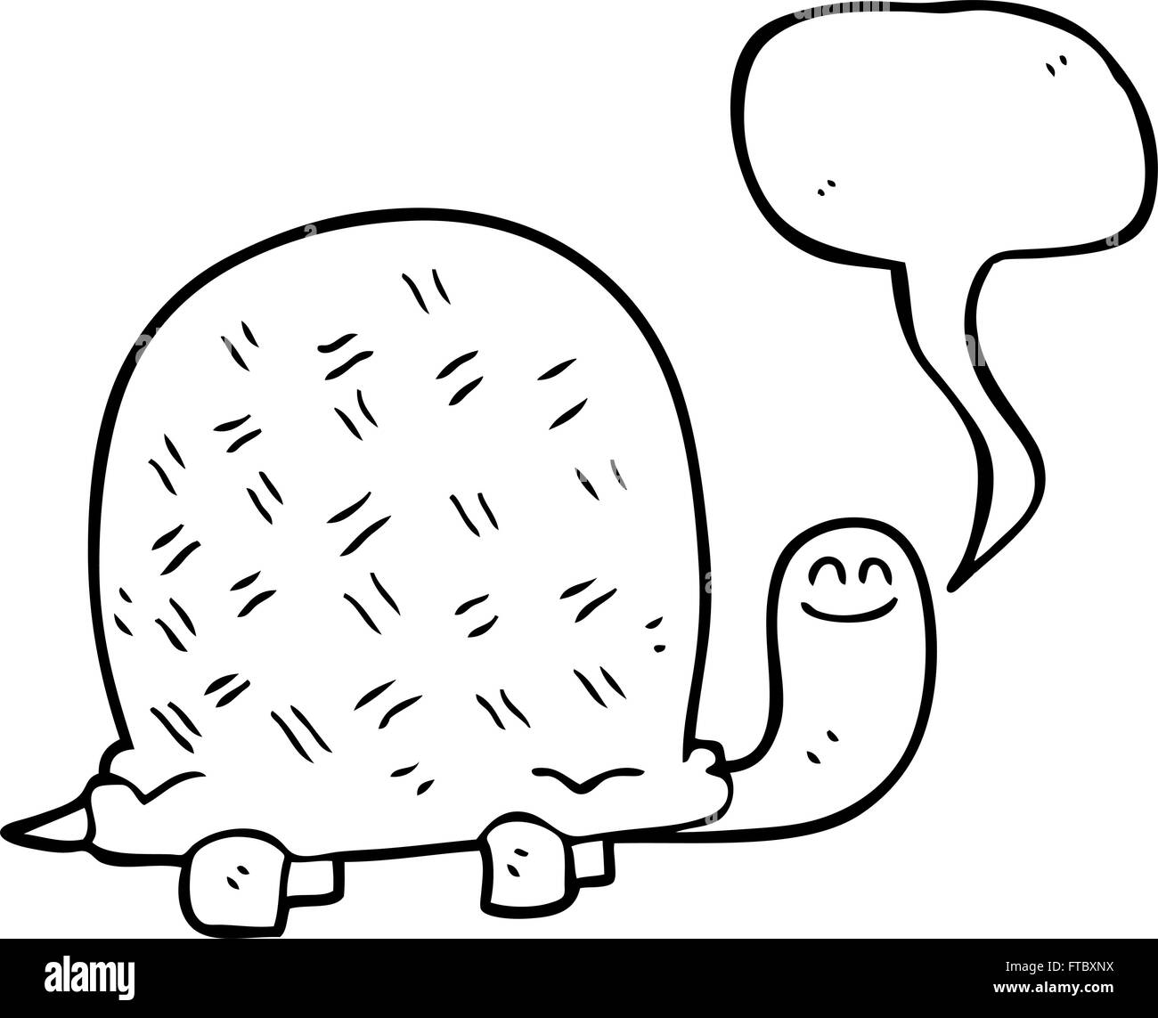 freehand drawn speech bubble cartoon turtle Stock Vector Image & Art - Alamy