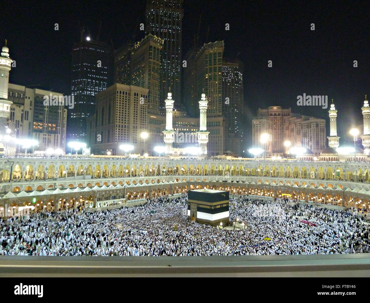 Thousands of Muslim hajj pilgrims circle the Holy Kaaba in the Al ...