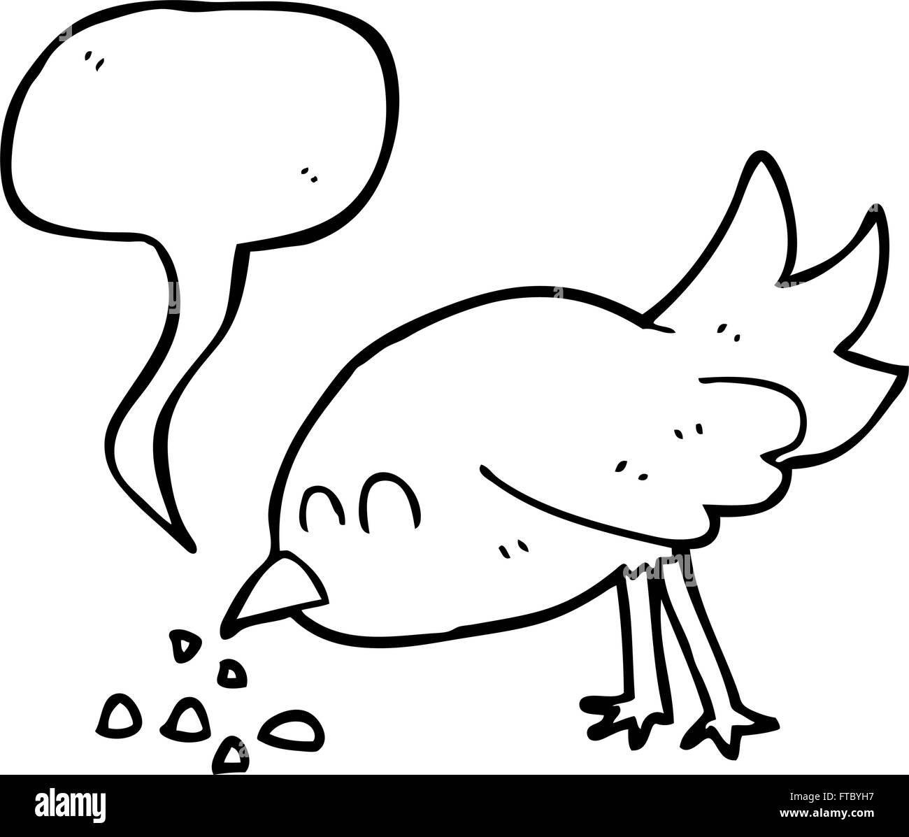 Bird eating seeds Stock Vector Images - Alamy