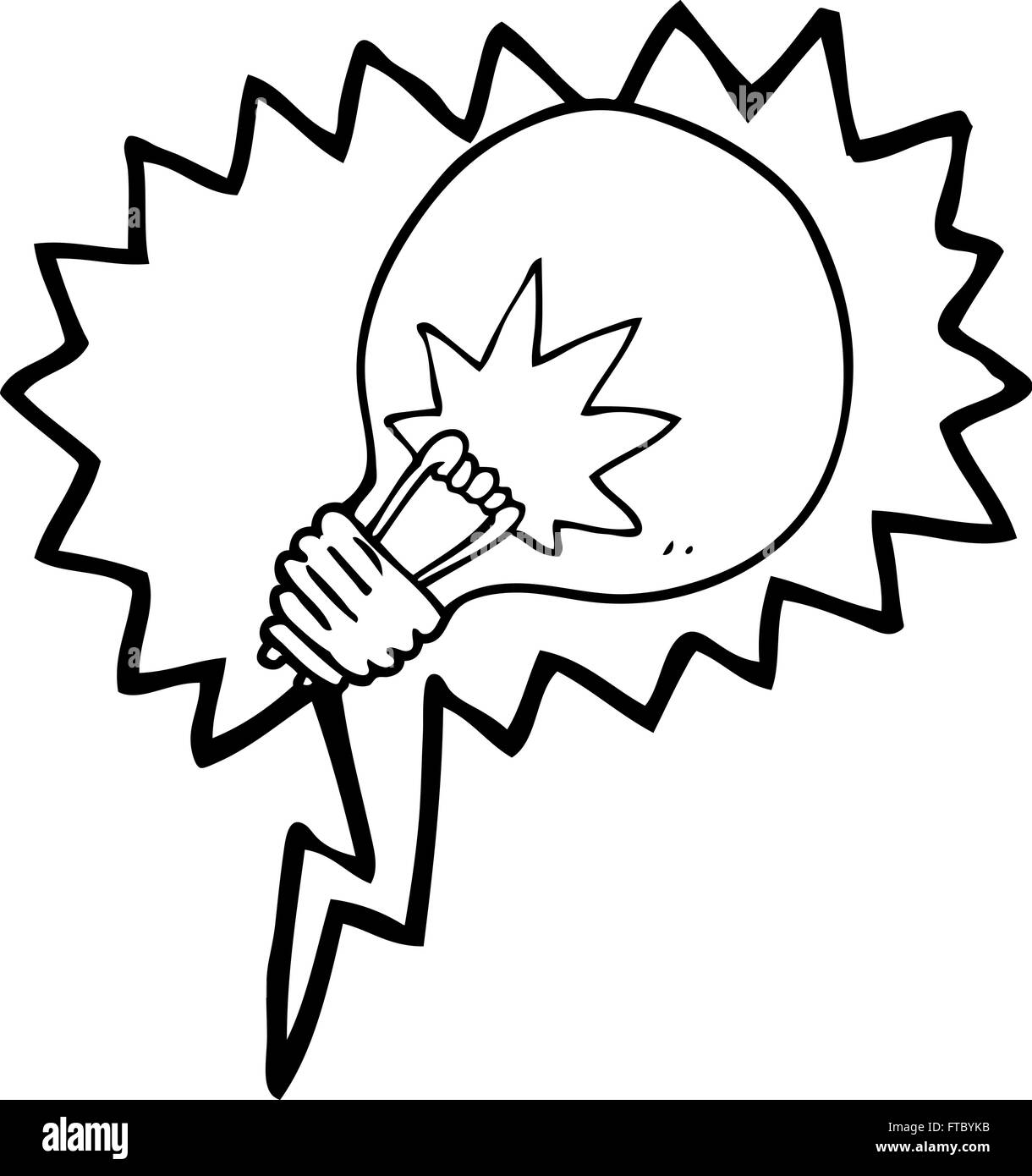 freehand drawn speech bubble cartoon light bulb Stock Vector Image & Art - Alamy