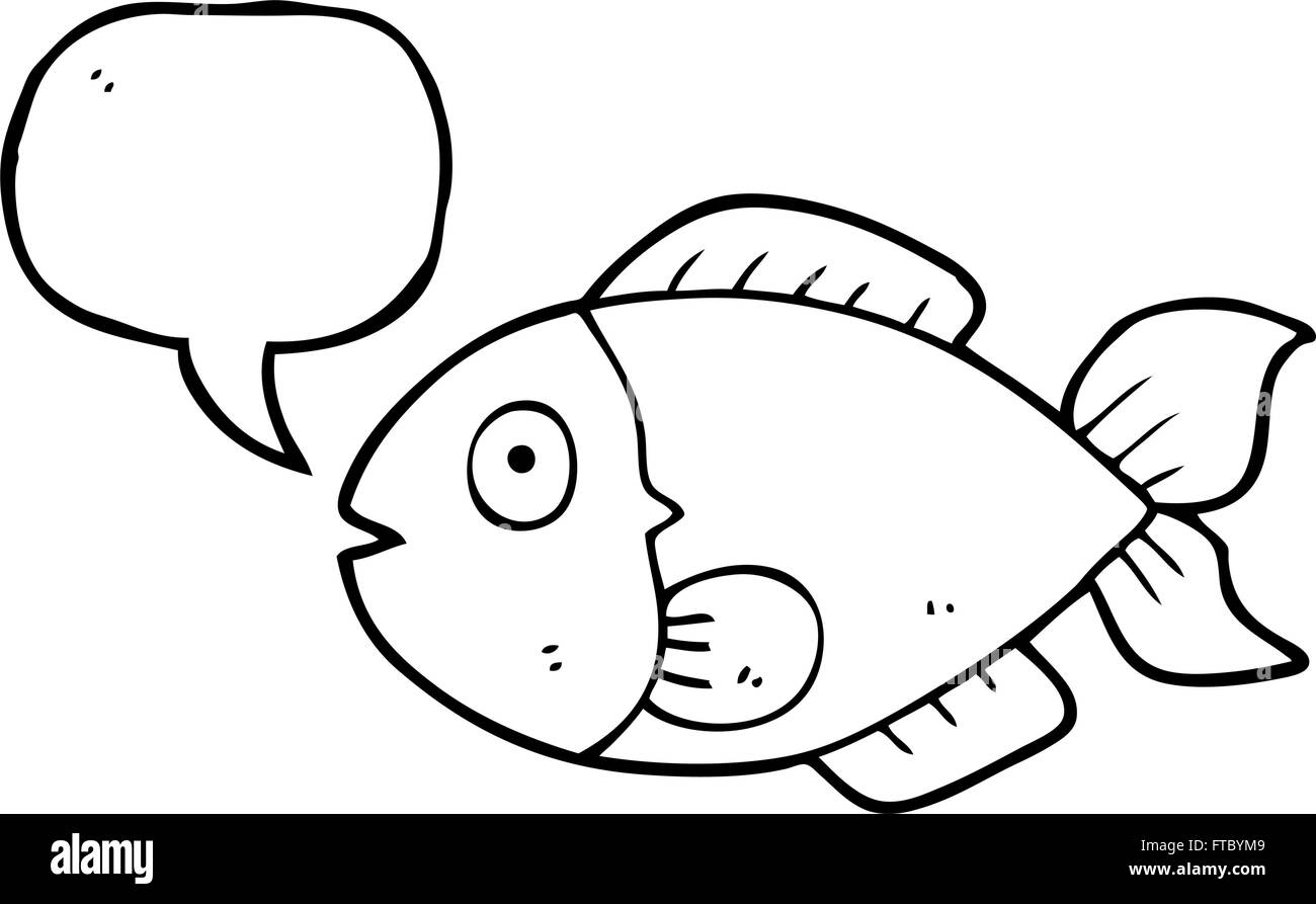 freehand drawn speech bubble cartoon fish Stock Vector Image & Art - Alamy
