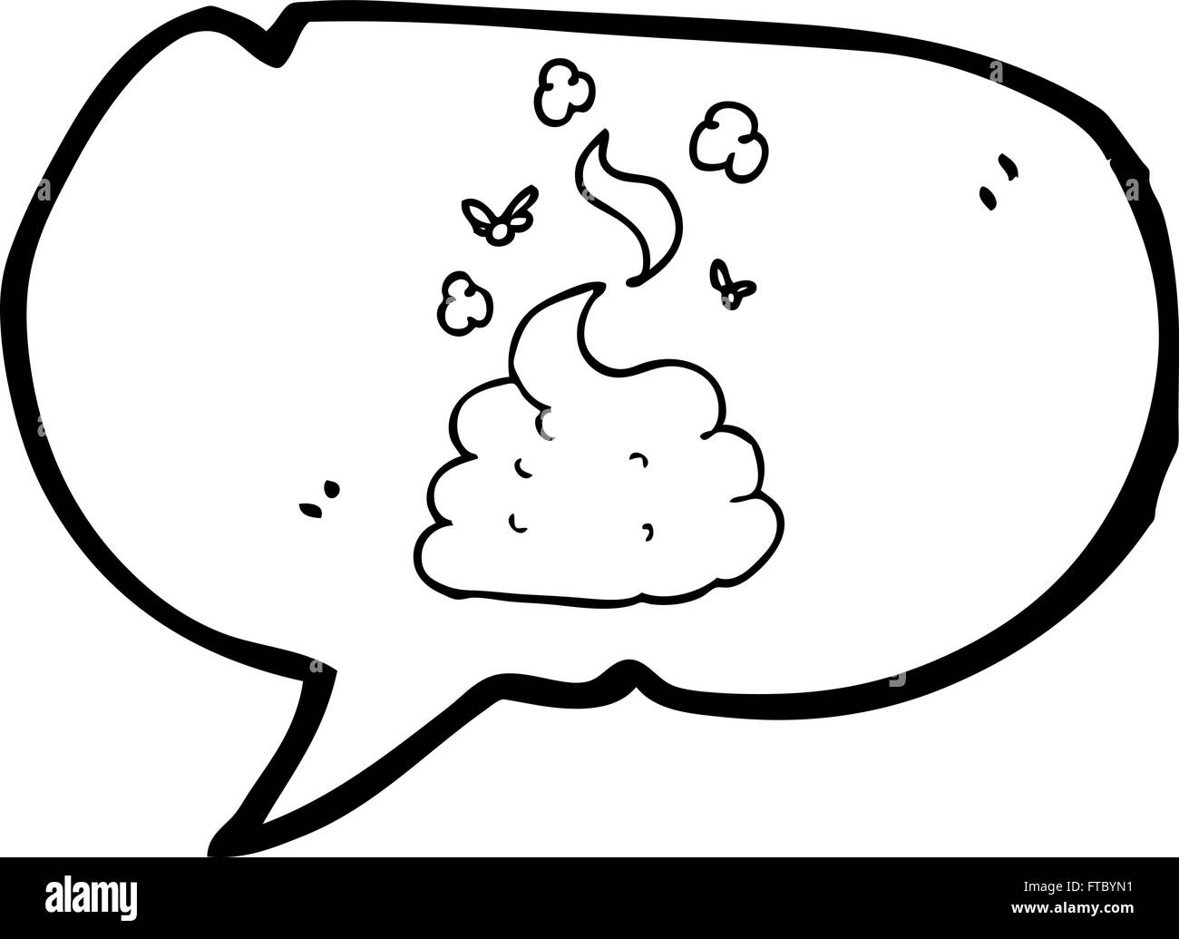 freehand drawn speech bubble cartoon gross poop Stock Vector Image & Art - Alamy