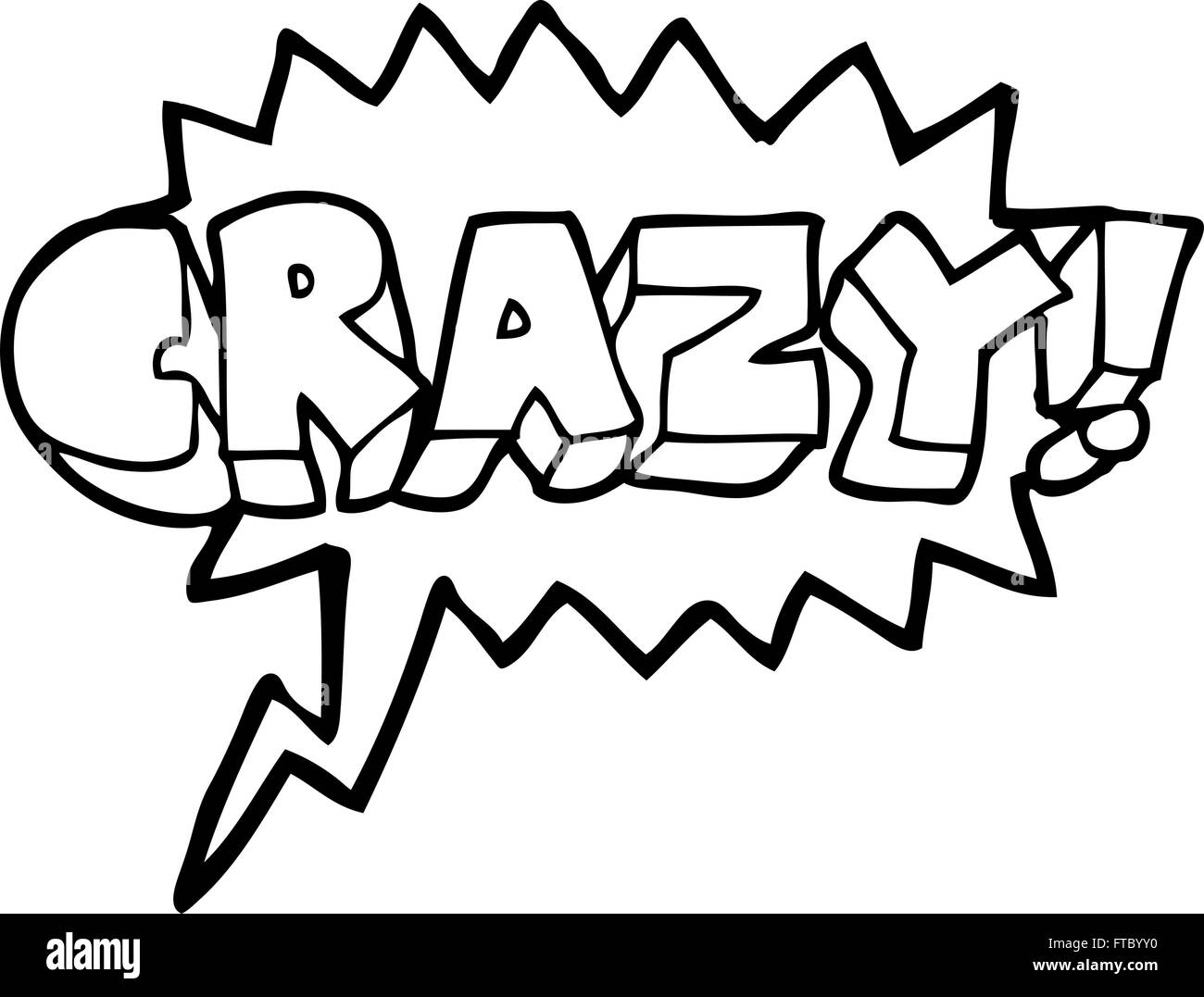 freehand drawn speech bubble cartoon shout crazy Stock Vector Image ...