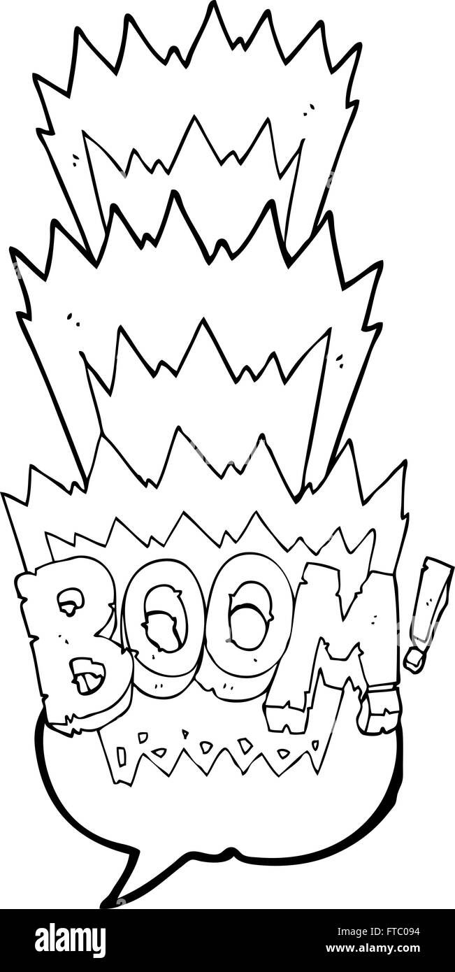 freehand drawn speech bubble cartoon boom symbol Stock Vector Image ...