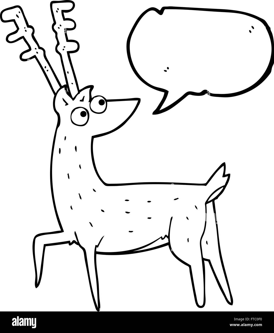 Cartoon stag Black and White Stock Photos & Images - Alamy