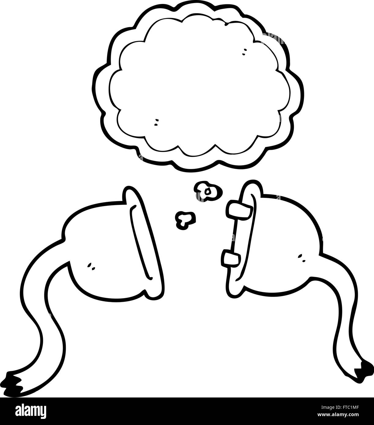 freehand drawn thought bubble cartoon electrical plugs Stock Vector ...