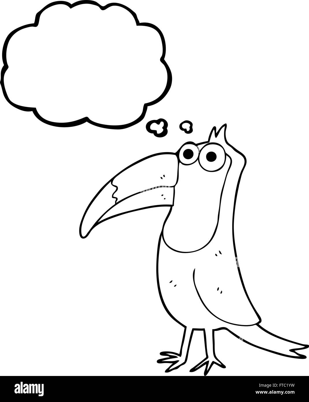 Toucan doodle Black and White Stock Photos & Images - Alamy