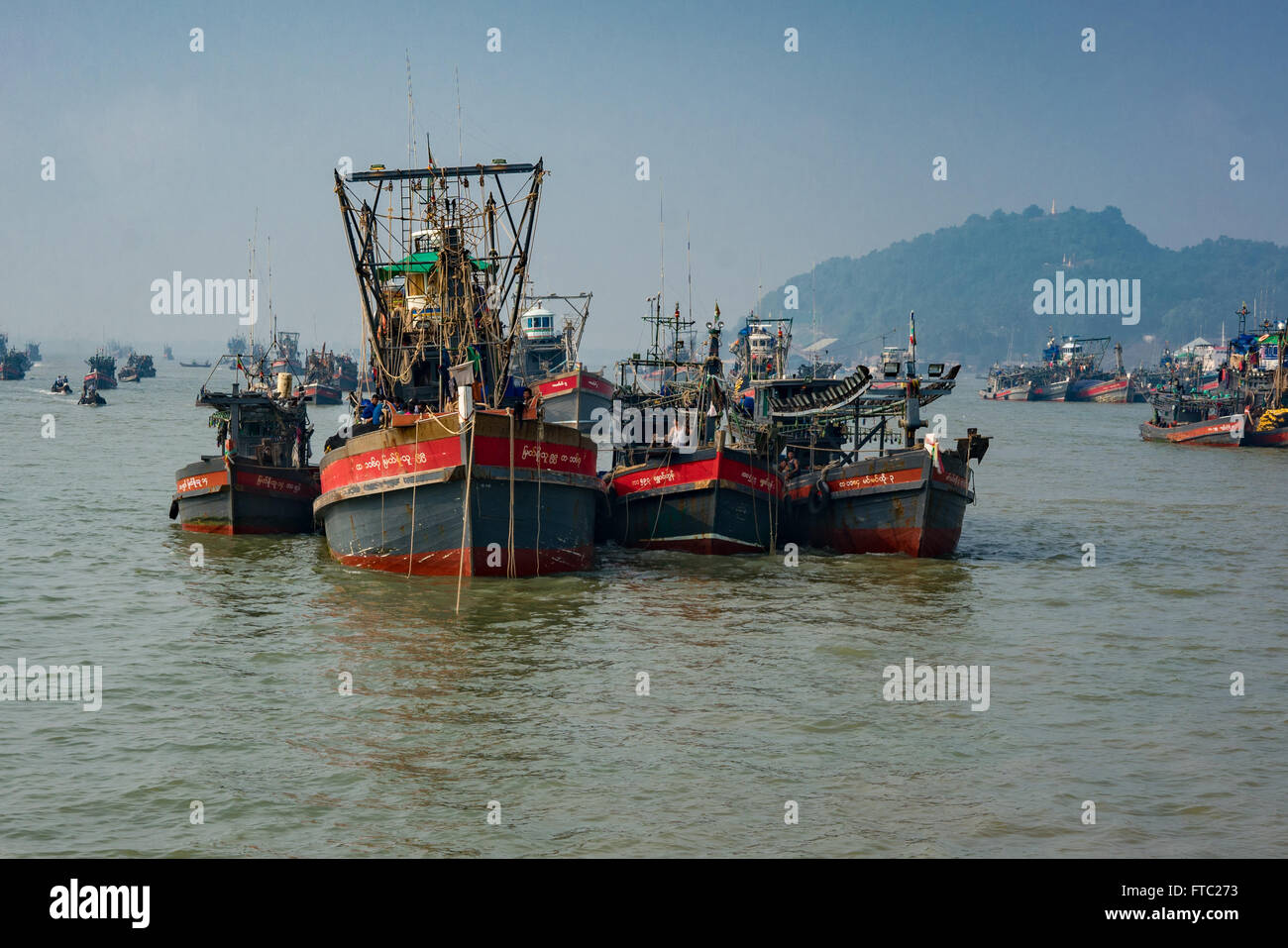 Fishing boat in Myeik, Myanmar Stock Photo - Alamy