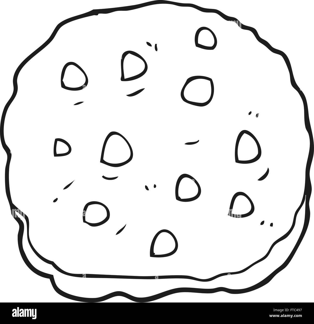 Cookie Black And White Clipart