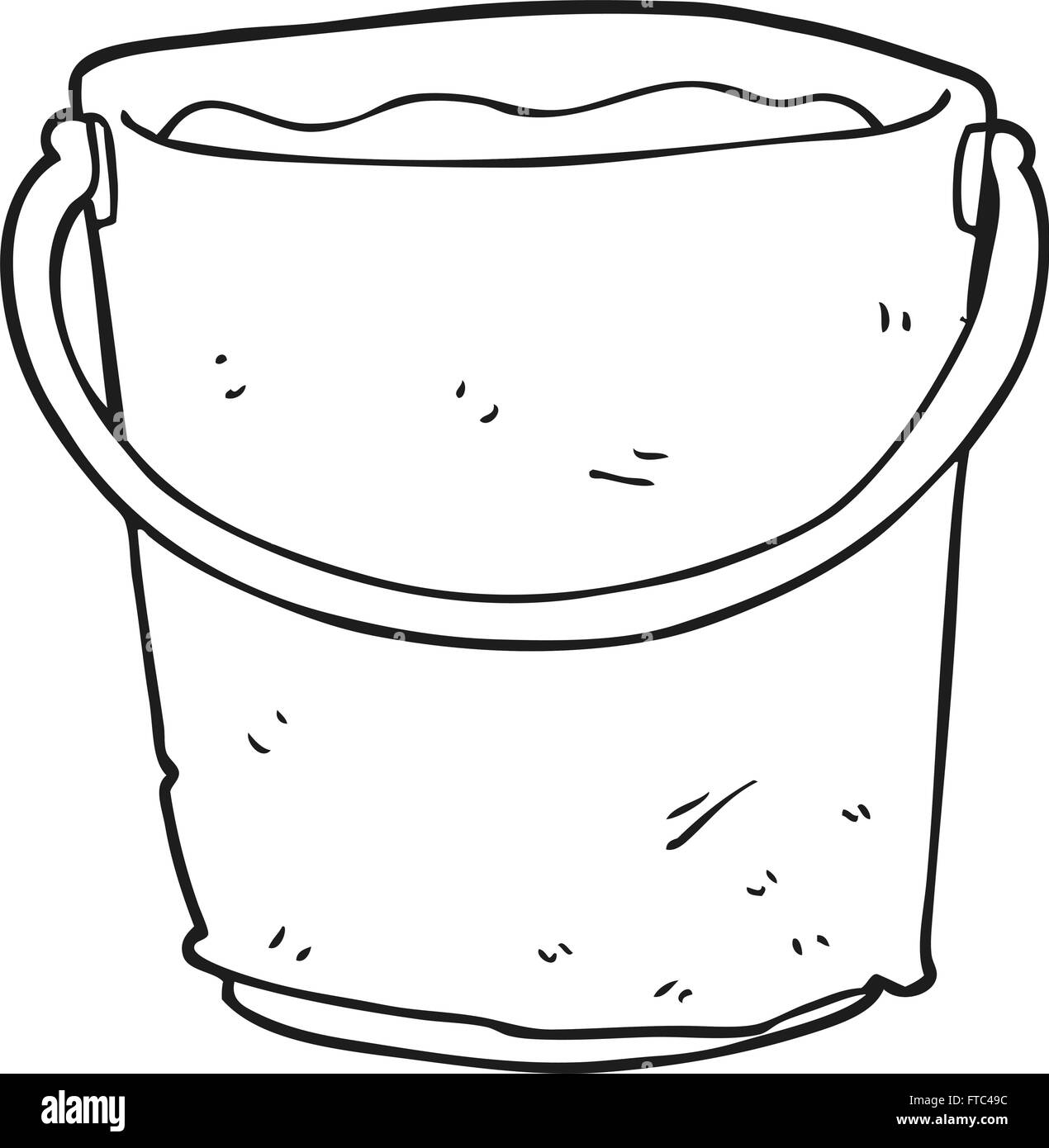 Freehand drawn cartoon bucket water hi-res stock photography and images ...