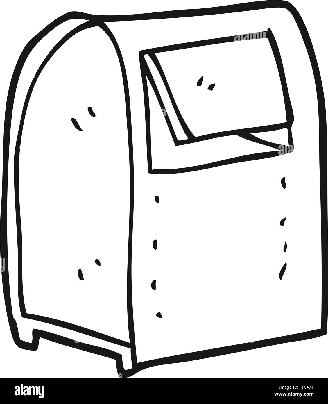 Freehand drawn cartoon post box hi-res stock photography and images - Alamy