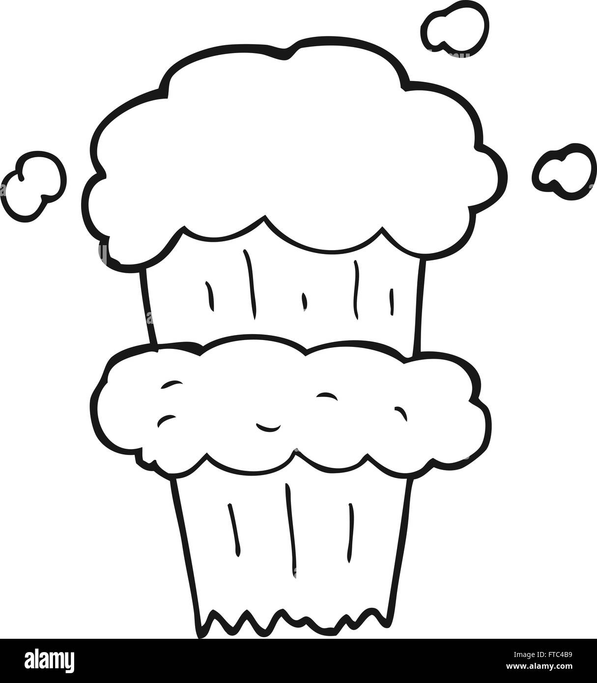 freehand drawn black and white cartoon smoke explosion Stock Vector ...