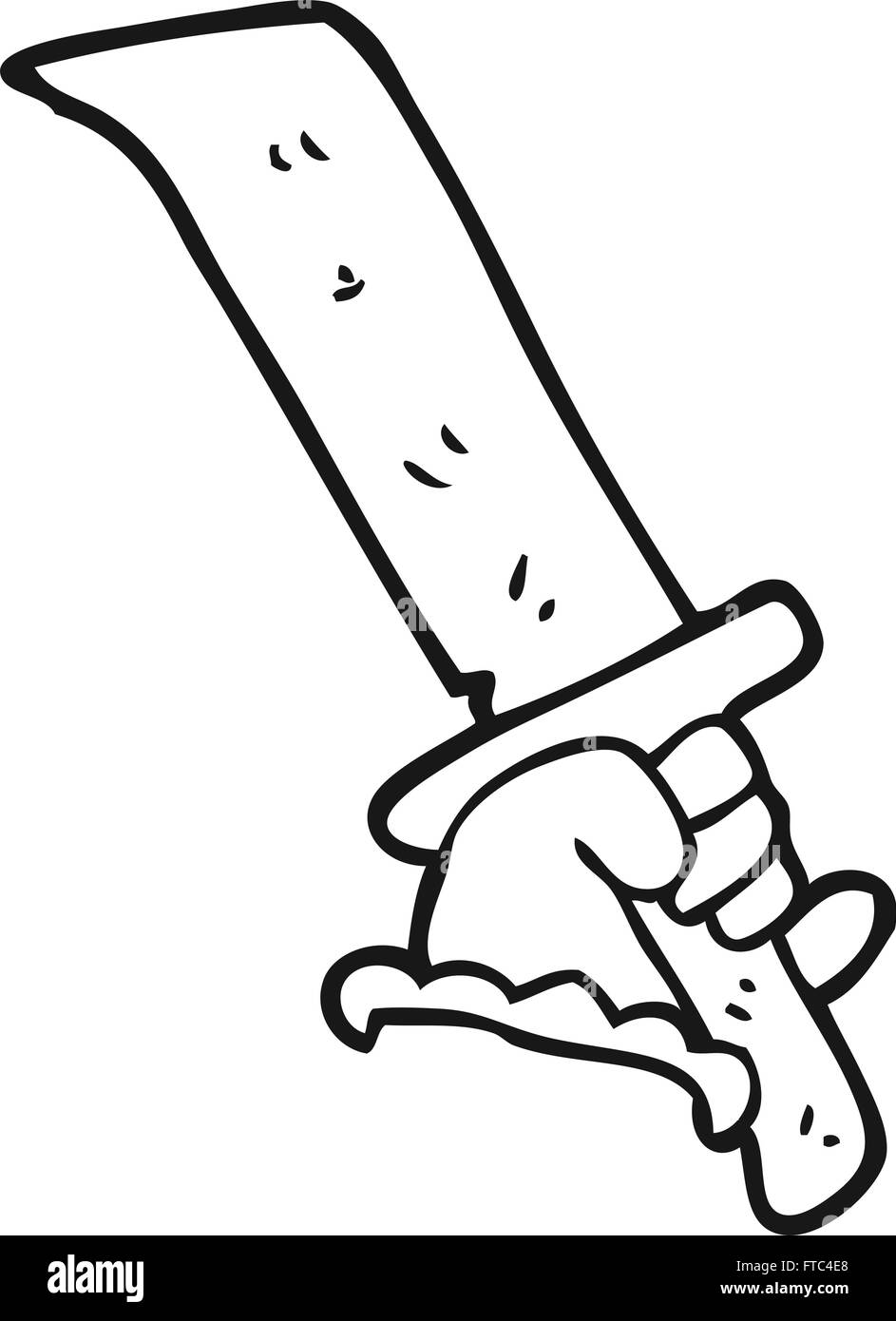 Freehand drawn cartoon hand sword hi-res stock photography and images ...