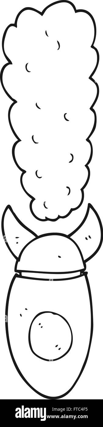 freehand drawn black and white cartoon falling bomb Stock Vector Image & Art - Alamy