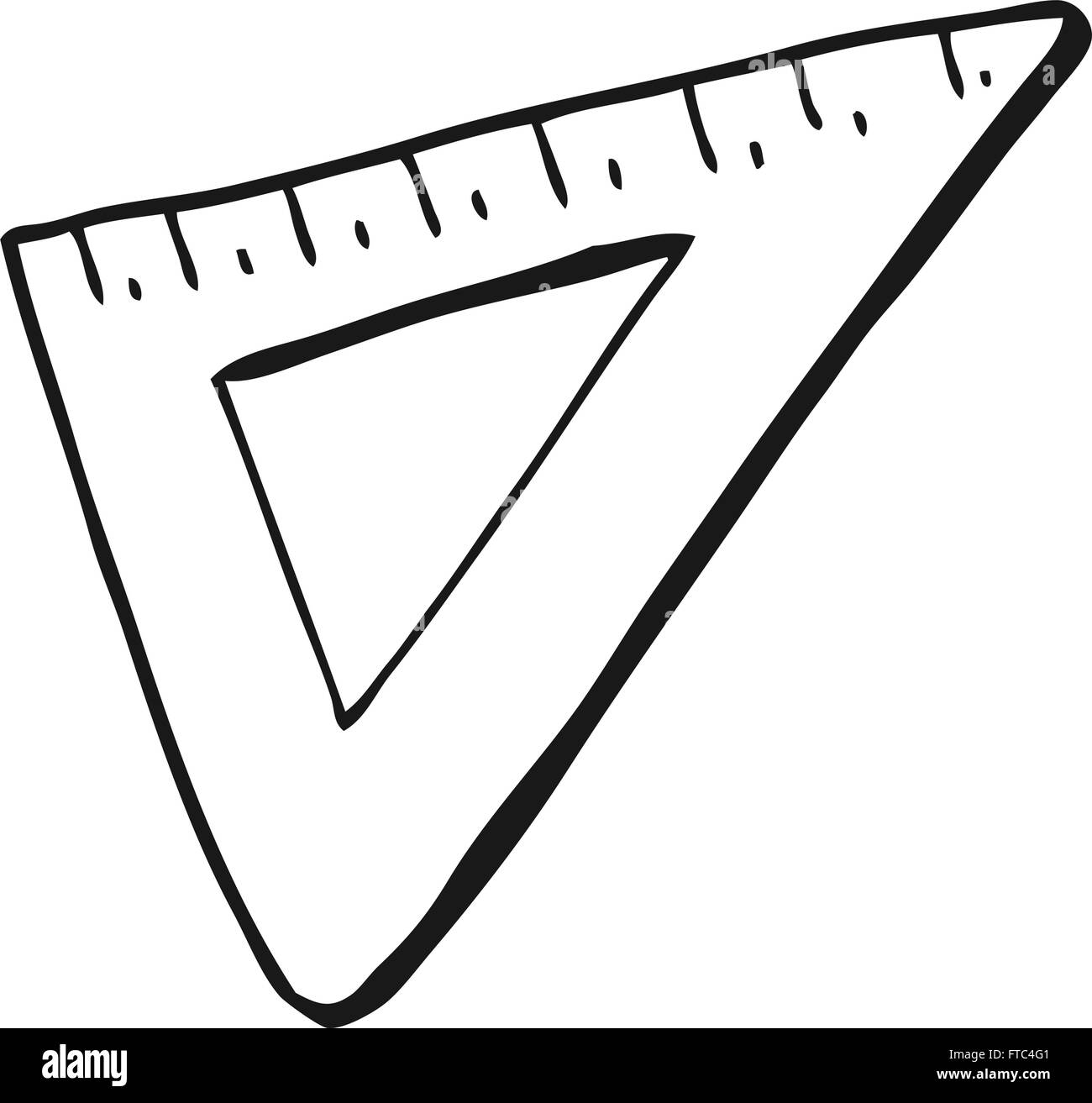 Freehand retro cartoon set square Stock Vector Images - Alamy