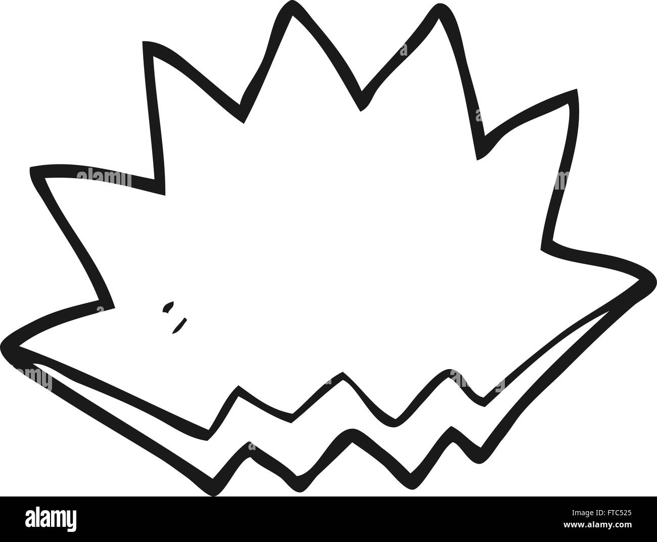 freehand drawn black and white cartoon explosion decorative symbol ...