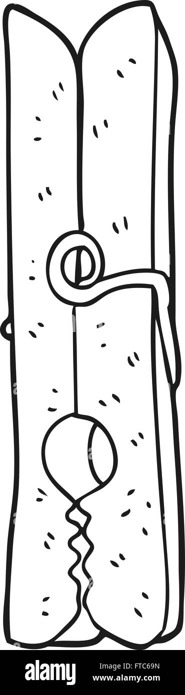 freehand drawn black and white cartoon peg Stock Vector Image & Art - Alamy